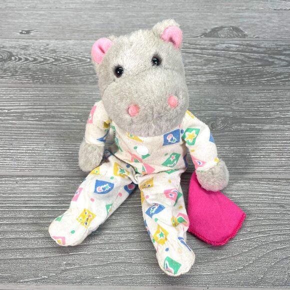 Toys | Vintage 1996 Little Snoozems 9 Hippo Pajamas Beanbag Plush By ...